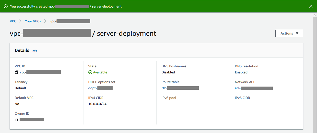 Configuring a Virtual Private Cloud (VPC)